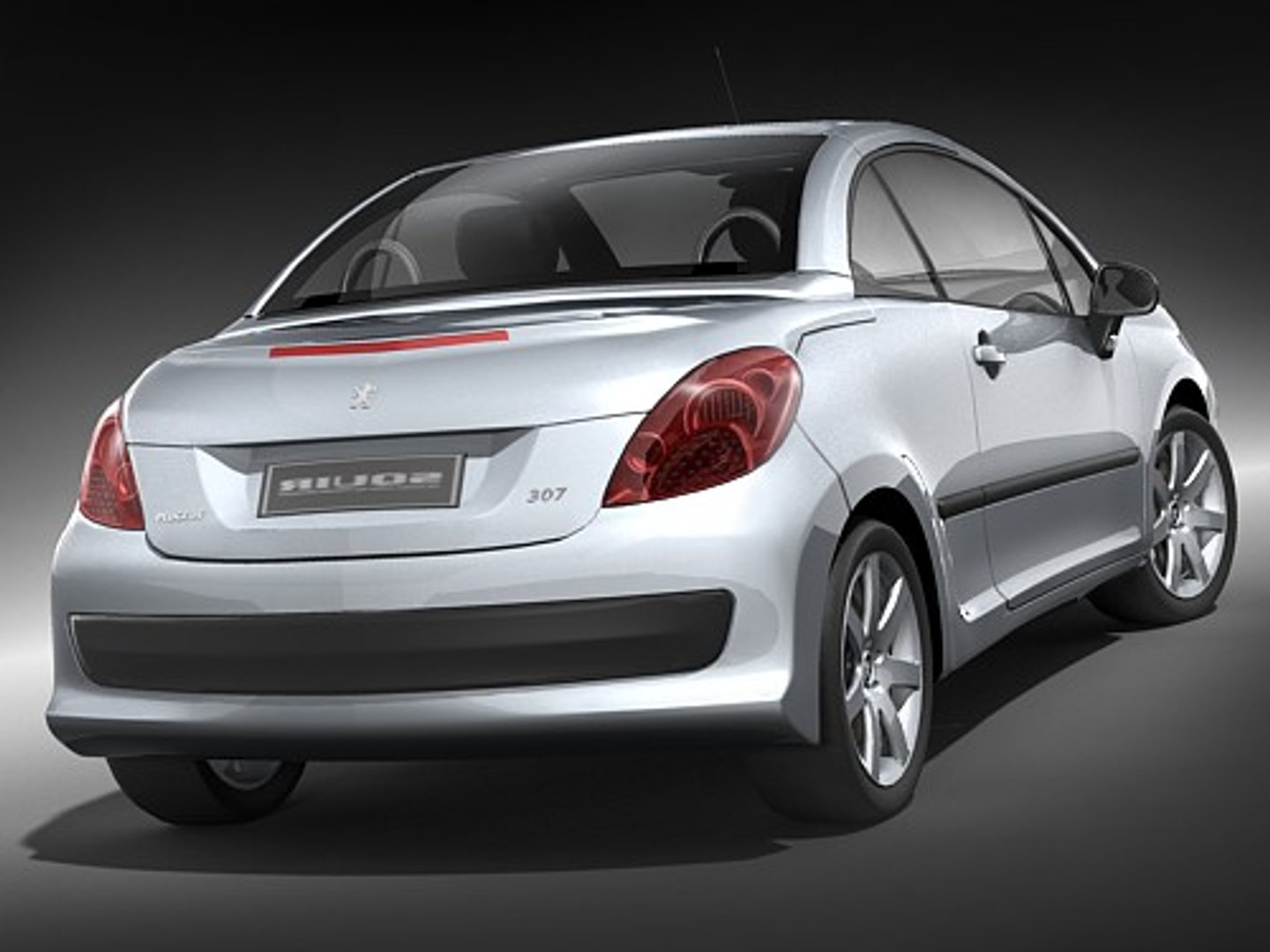 peugeot 207 cc 3d model