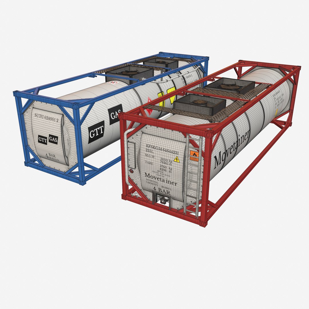 Iso Tank Container 3D Model - TurboSquid 1617000