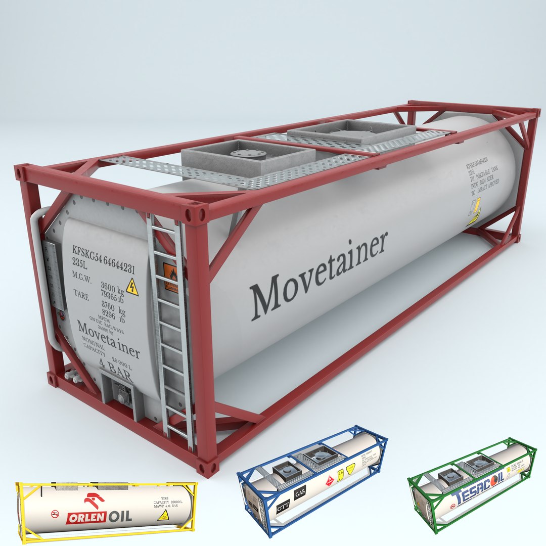 Iso tank container 3D model - TurboSquid 1617000