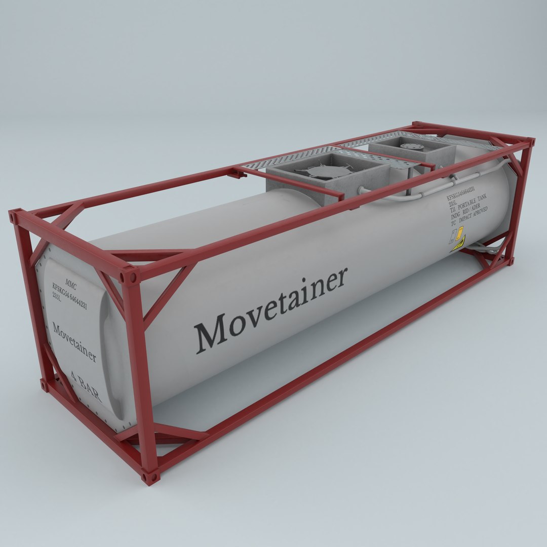 Iso Tank Container 3D Model - TurboSquid 1617000