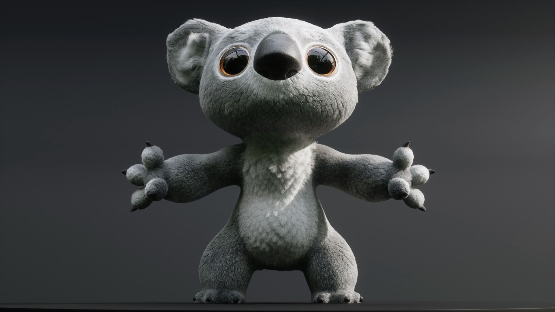 3D Koala Character - Fully Rigged - TurboSquid 2091239
