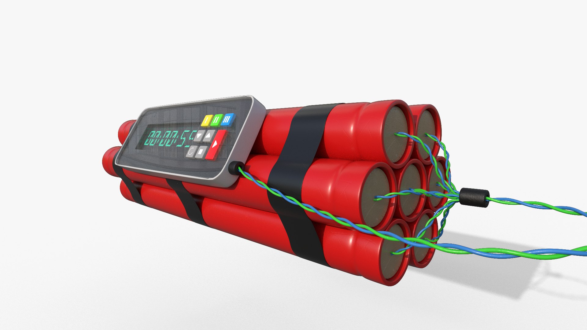 3D Time Bomb - TurboSquid 2085096