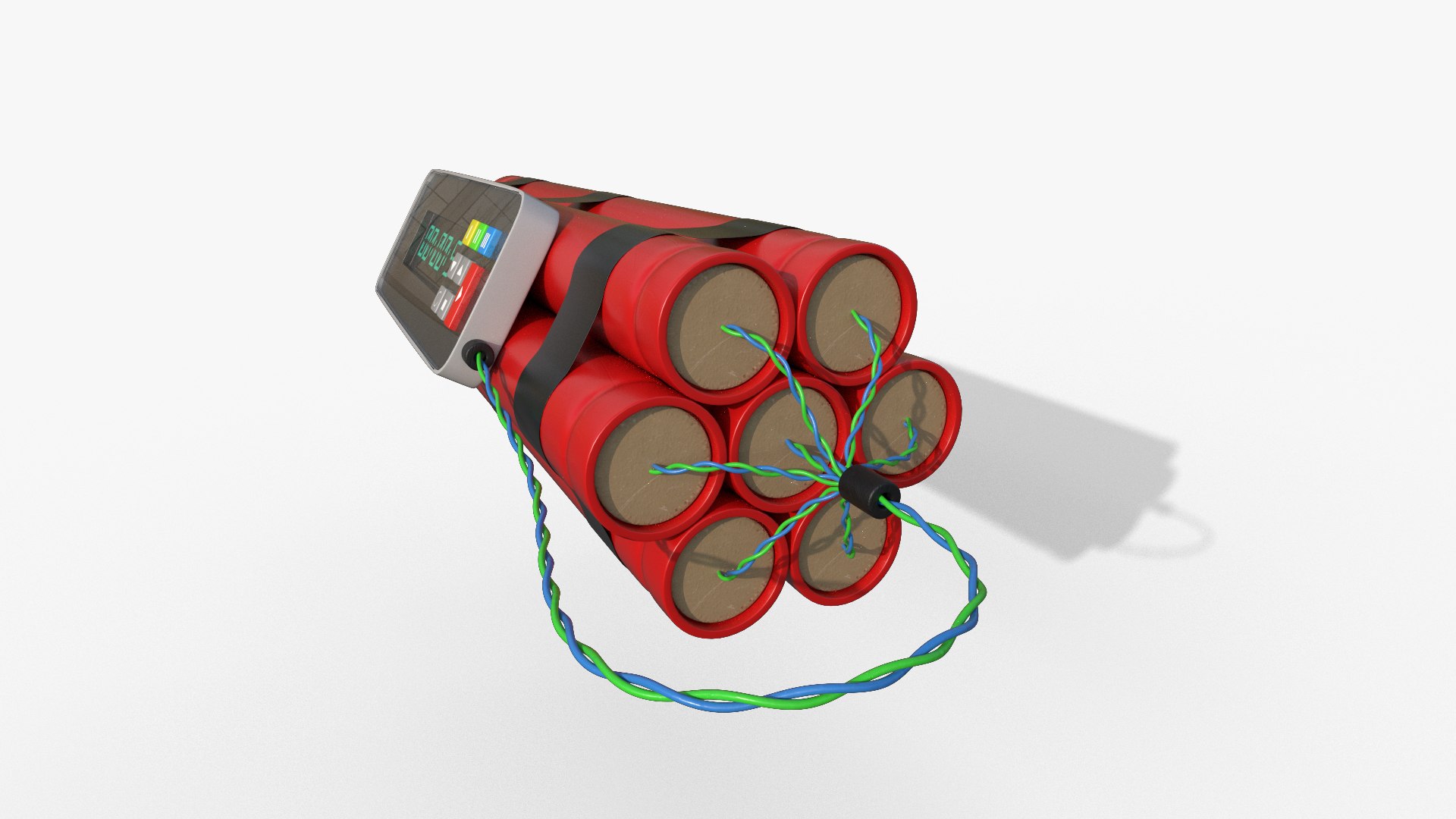 3D Time Bomb - TurboSquid 2085096