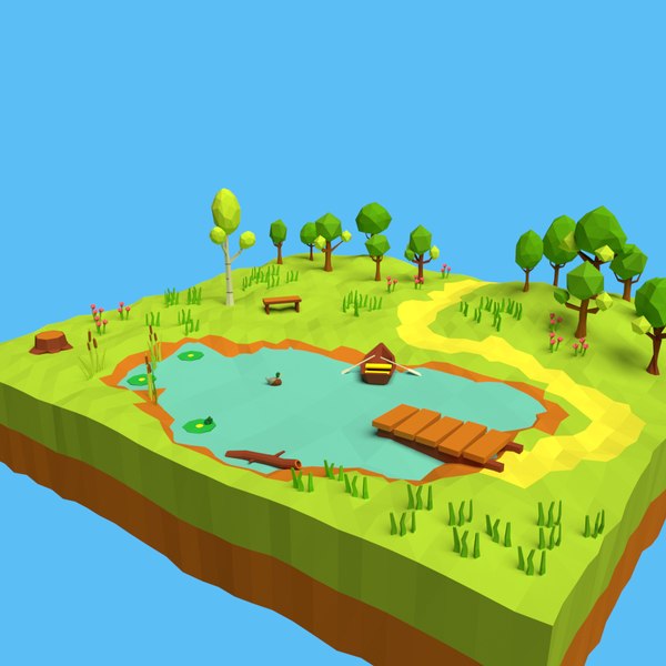 3D Pond Models | TurboSquid