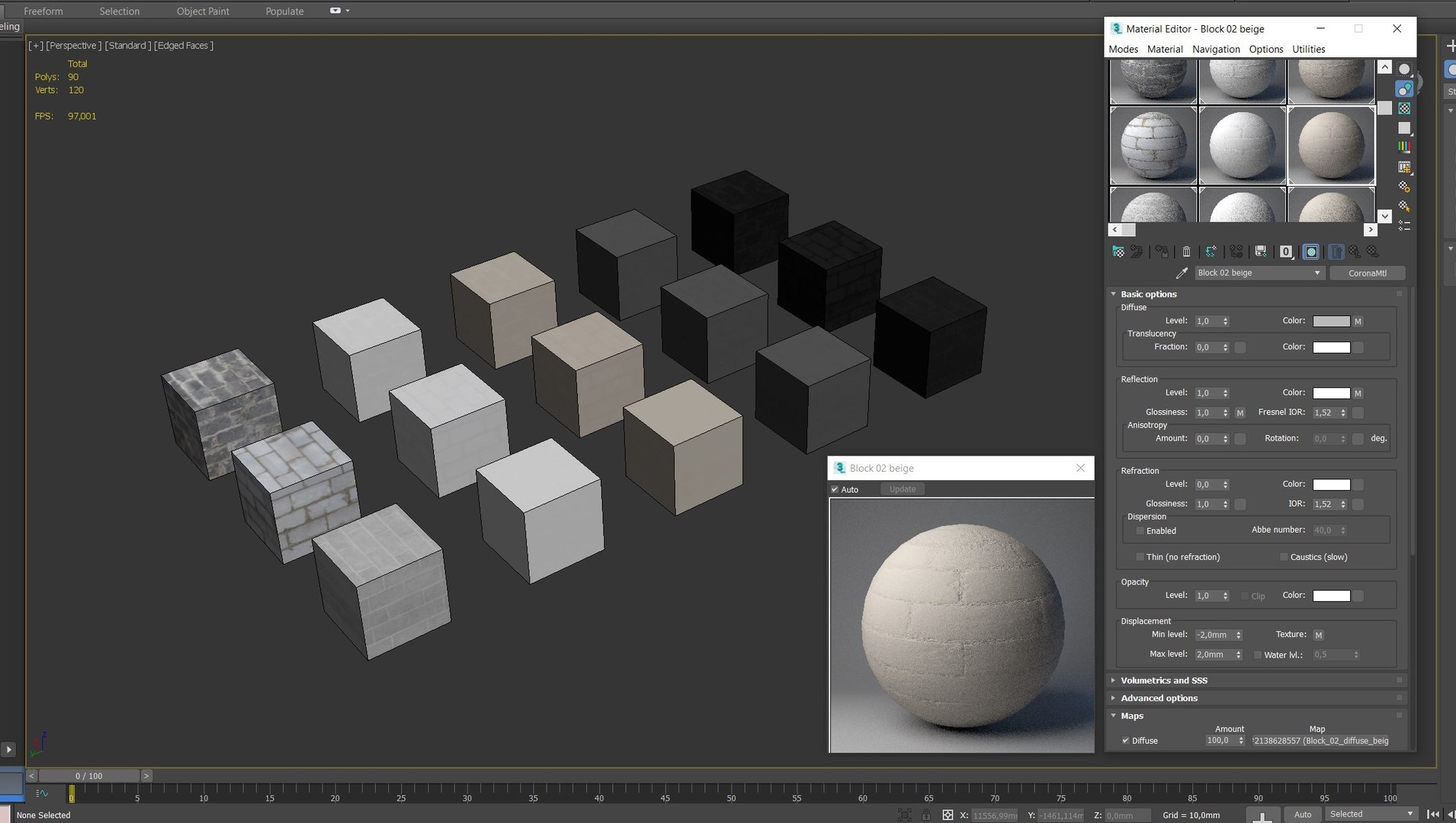 Block Wall Set 01 3D Model - TurboSquid 1724683