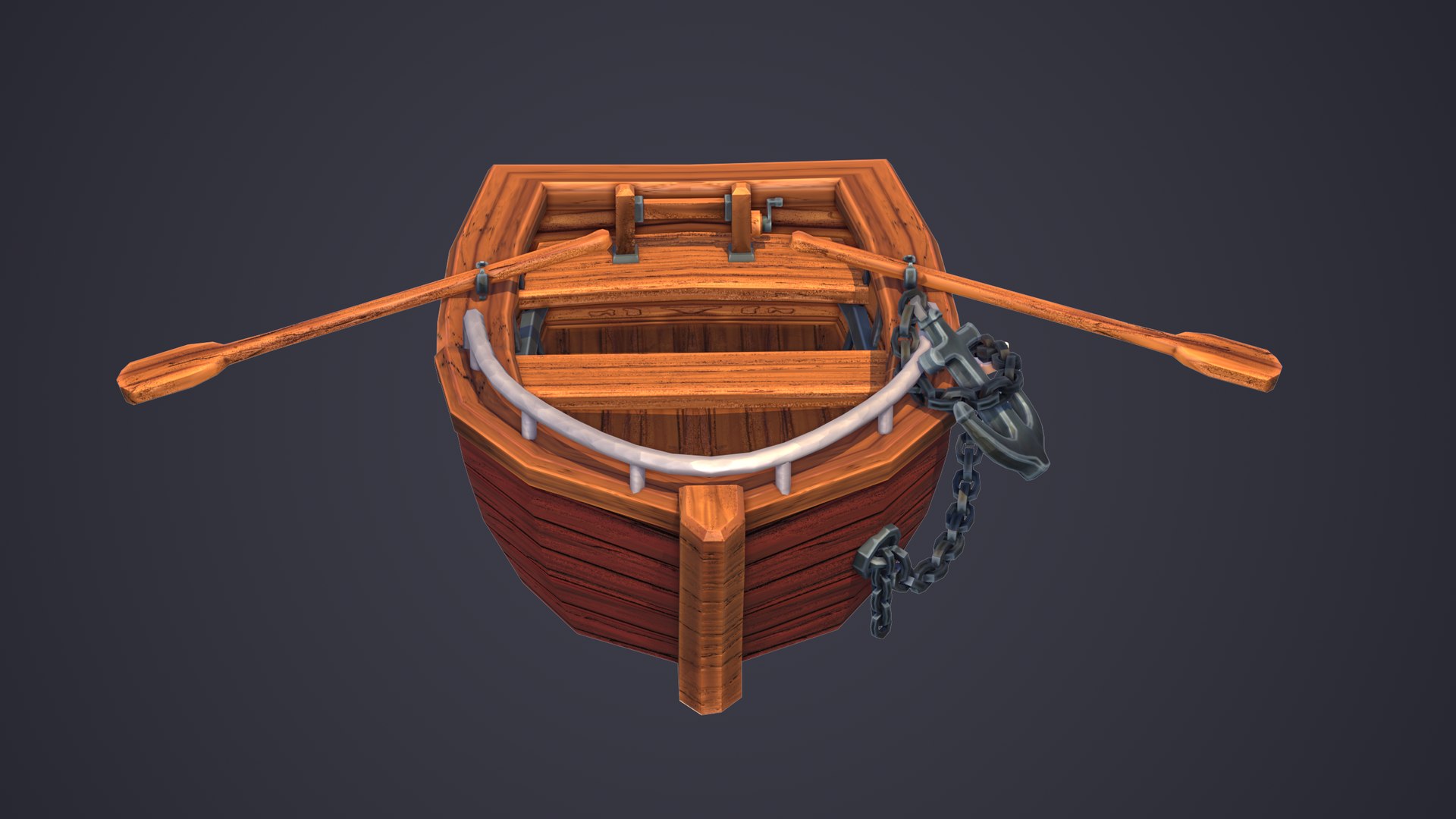 Stylized Boat - Game Ready Lowpoly Model 3D Model - TurboSquid 2178581