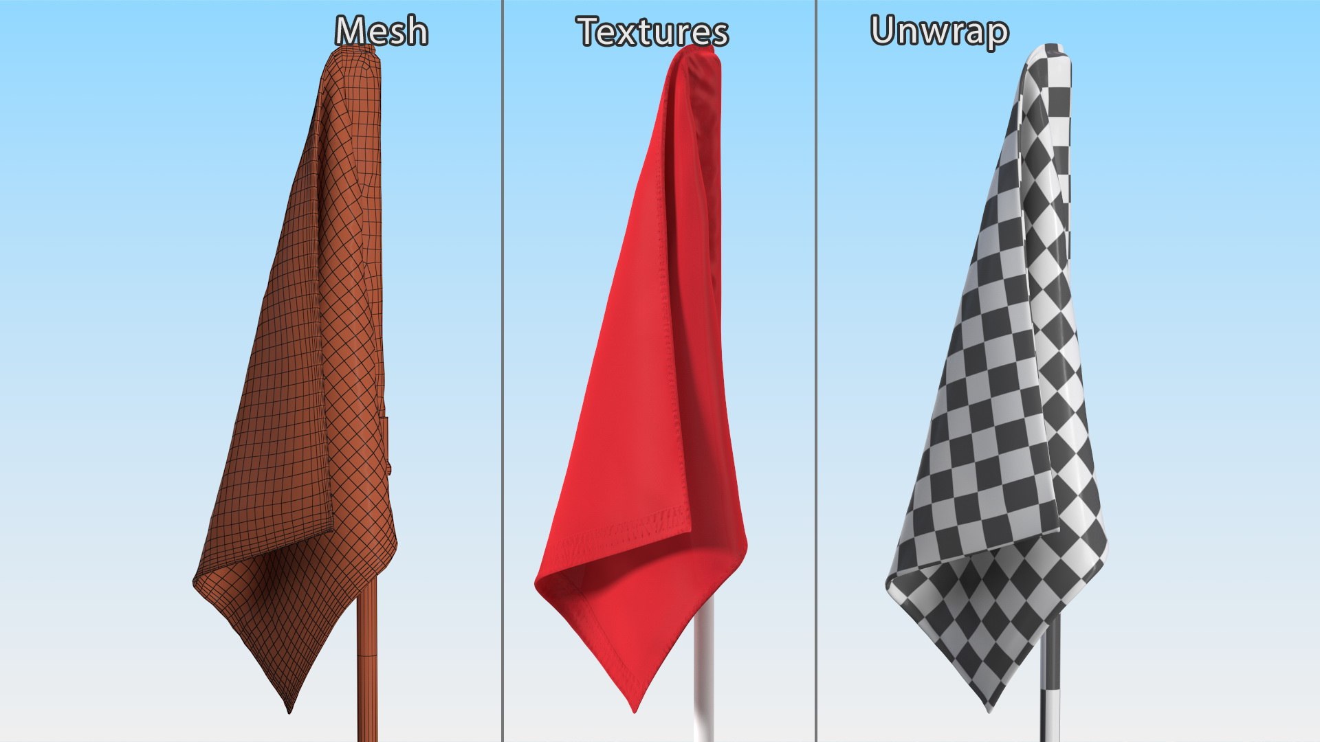 3D Model Golf Course Flag - TurboSquid 2136231