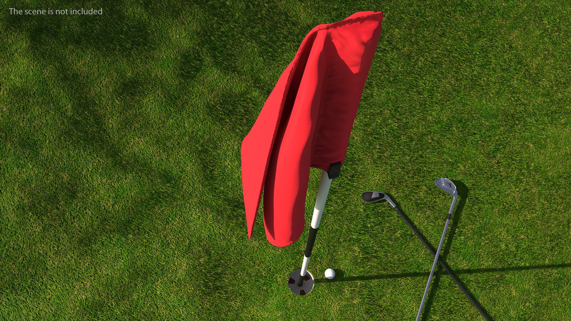 3D model Golf Course Flag - TurboSquid 2136231
