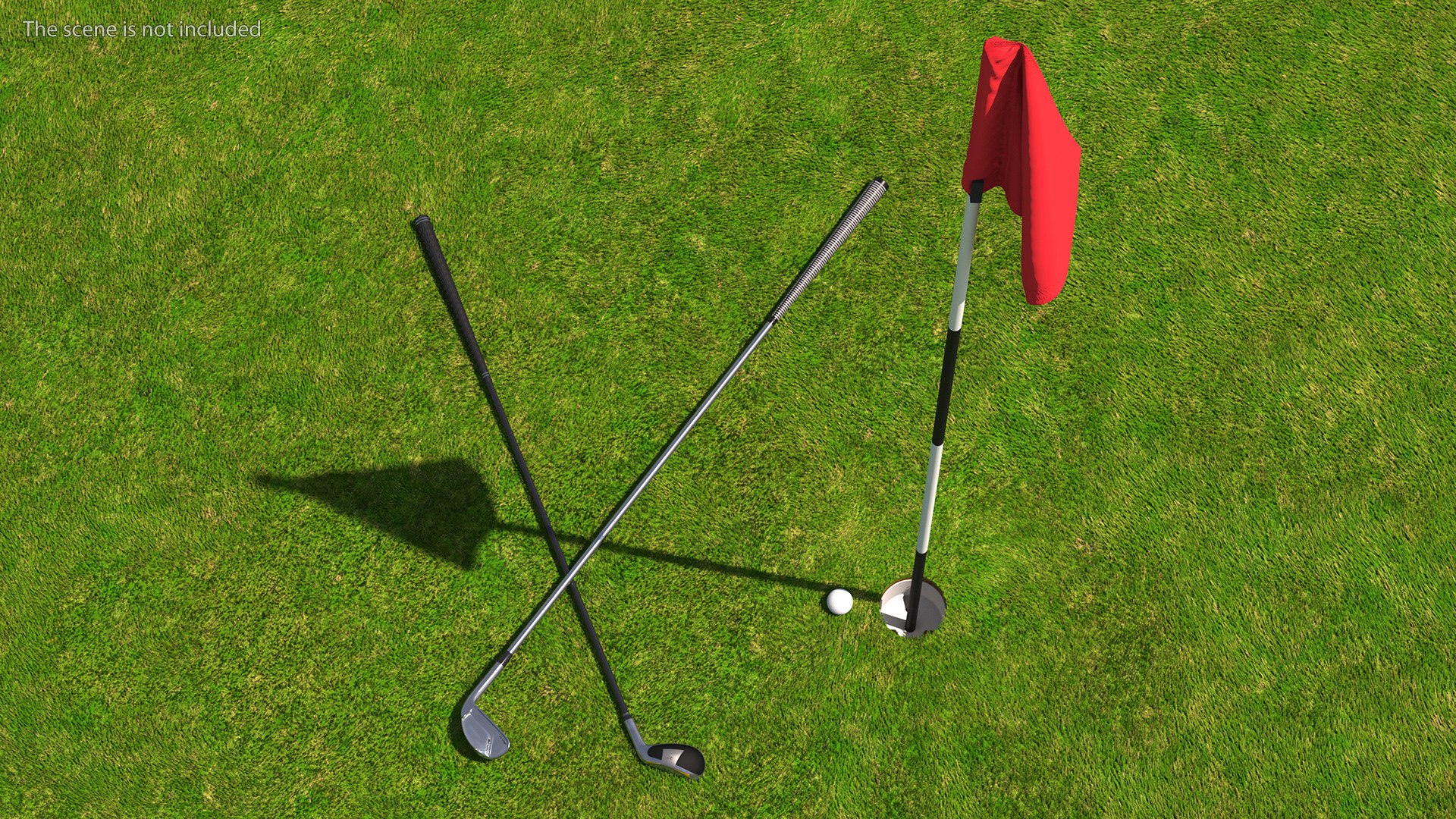 3D Model Golf Course Flag - TurboSquid 2136231