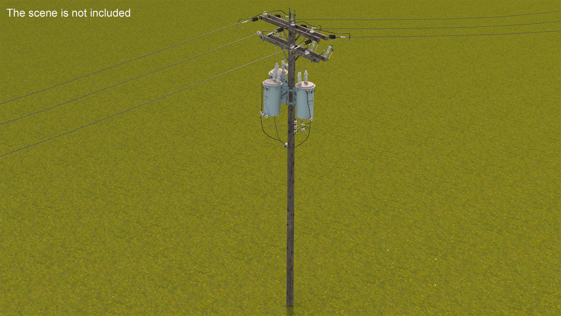 3D Utility Pole - TurboSquid 2142596