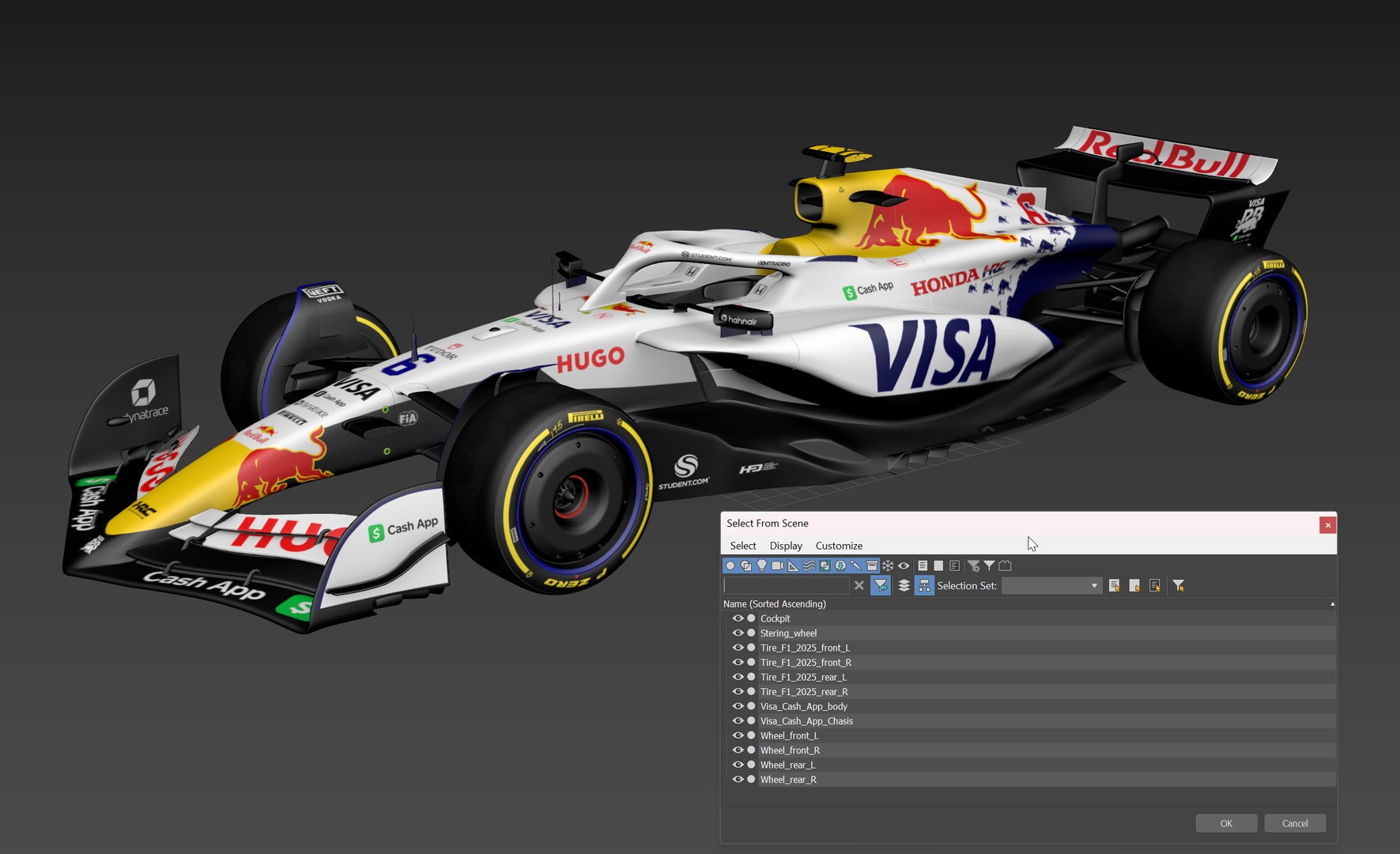 F1 Visa Cash APP 2025 3D Model - TurboSquid 2380703