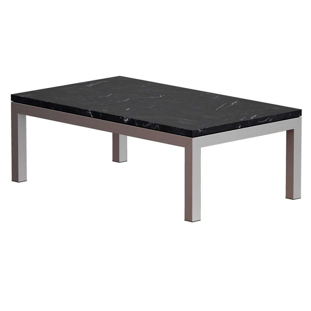 Coffee table stainless steel 3D model - TurboSquid 1620920