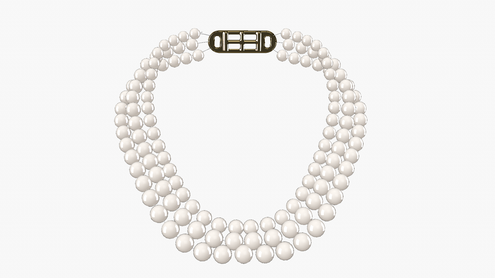 3D Queen Elizabeth II Pearl Necklace - TurboSquid 1956546