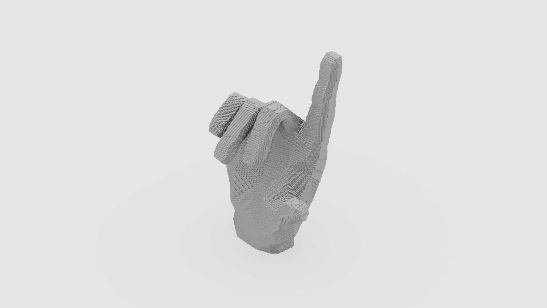 3D Voxel Hand Pointing - TurboSquid 1870007