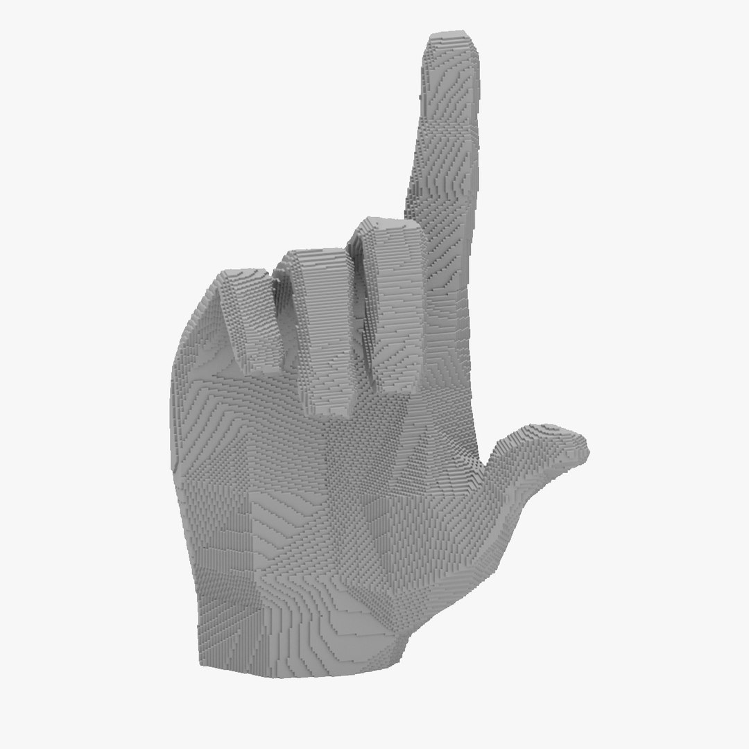 3D Voxel Hand Pointing - TurboSquid 1870007