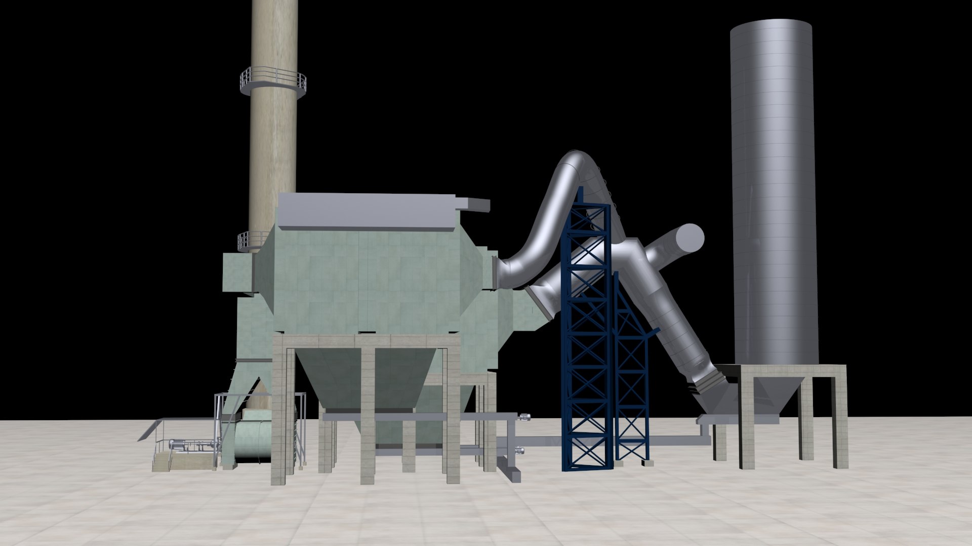 3D CEMENT PLANT IN 3D Model - TurboSquid 1884265