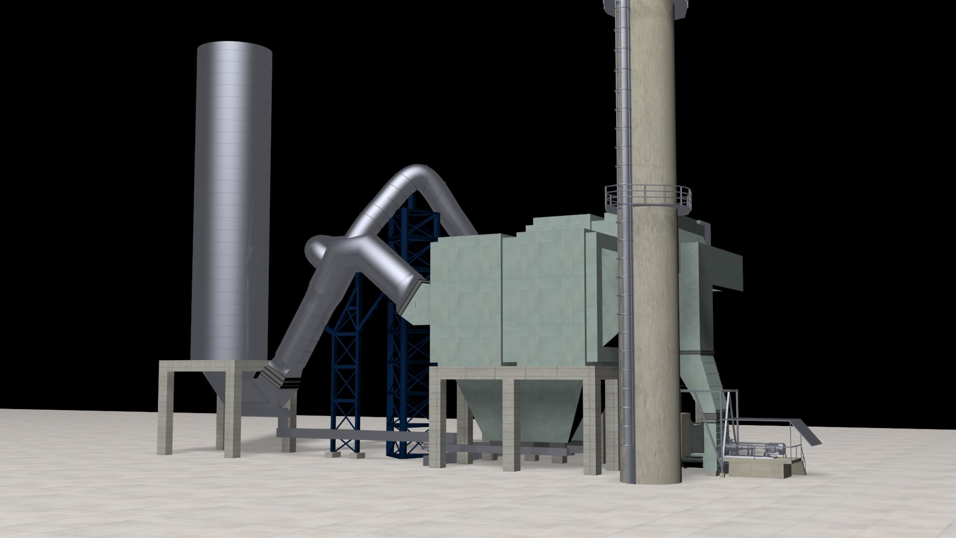3D CEMENT PLANT IN 3D Model - TurboSquid 1884265
