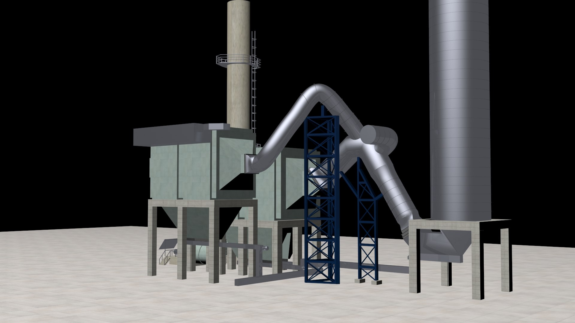 3D CEMENT PLANT IN 3D Model - TurboSquid 1884265