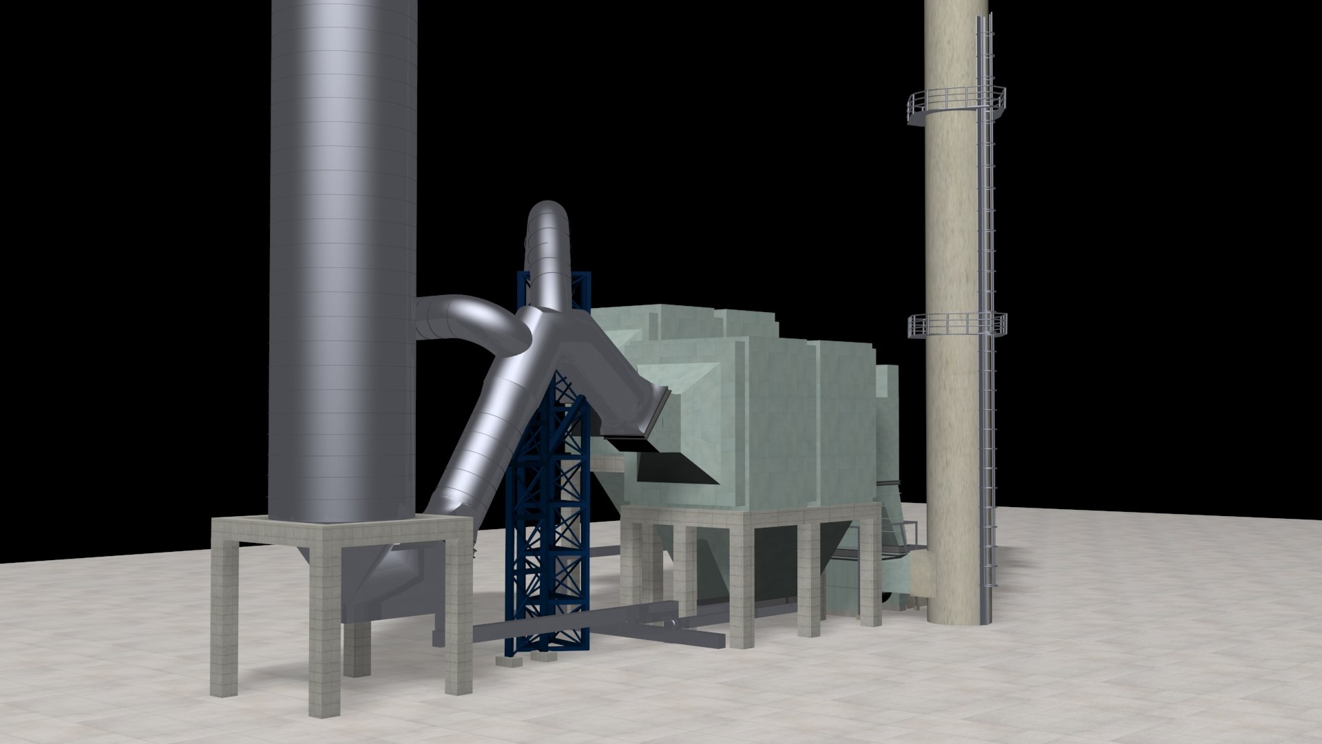 3D CEMENT PLANT IN 3D Model - TurboSquid 1884265