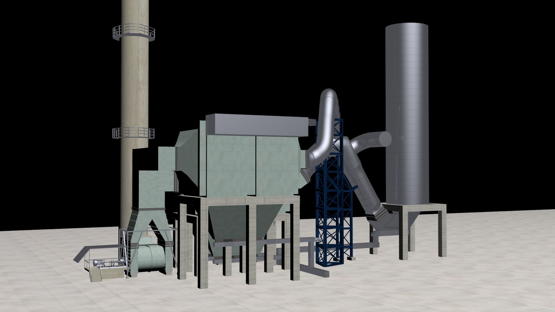 3D CEMENT PLANT IN 3D Model - TurboSquid 1884265