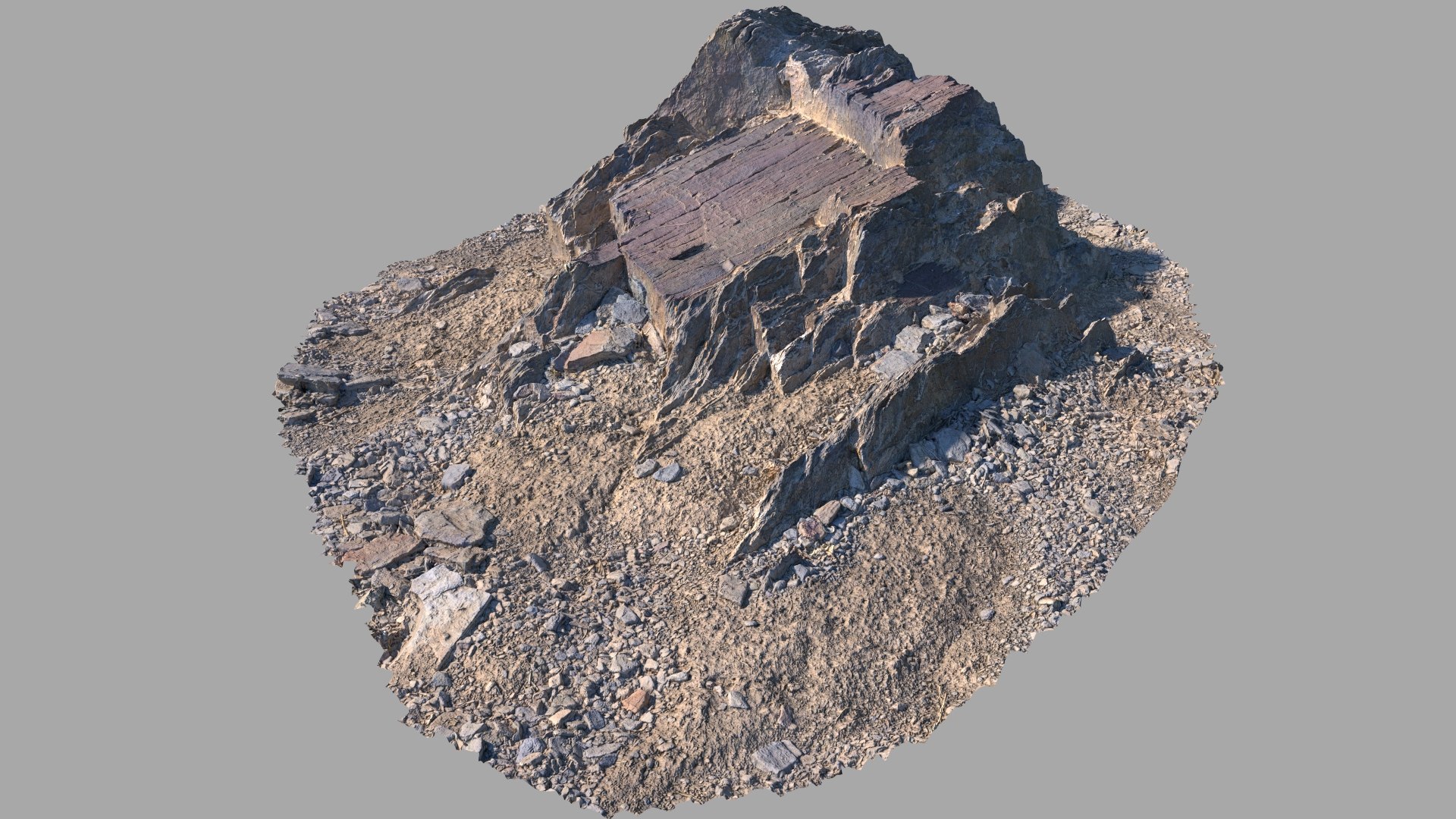 Ground Rock 2 3D Model - TurboSquid 1705574