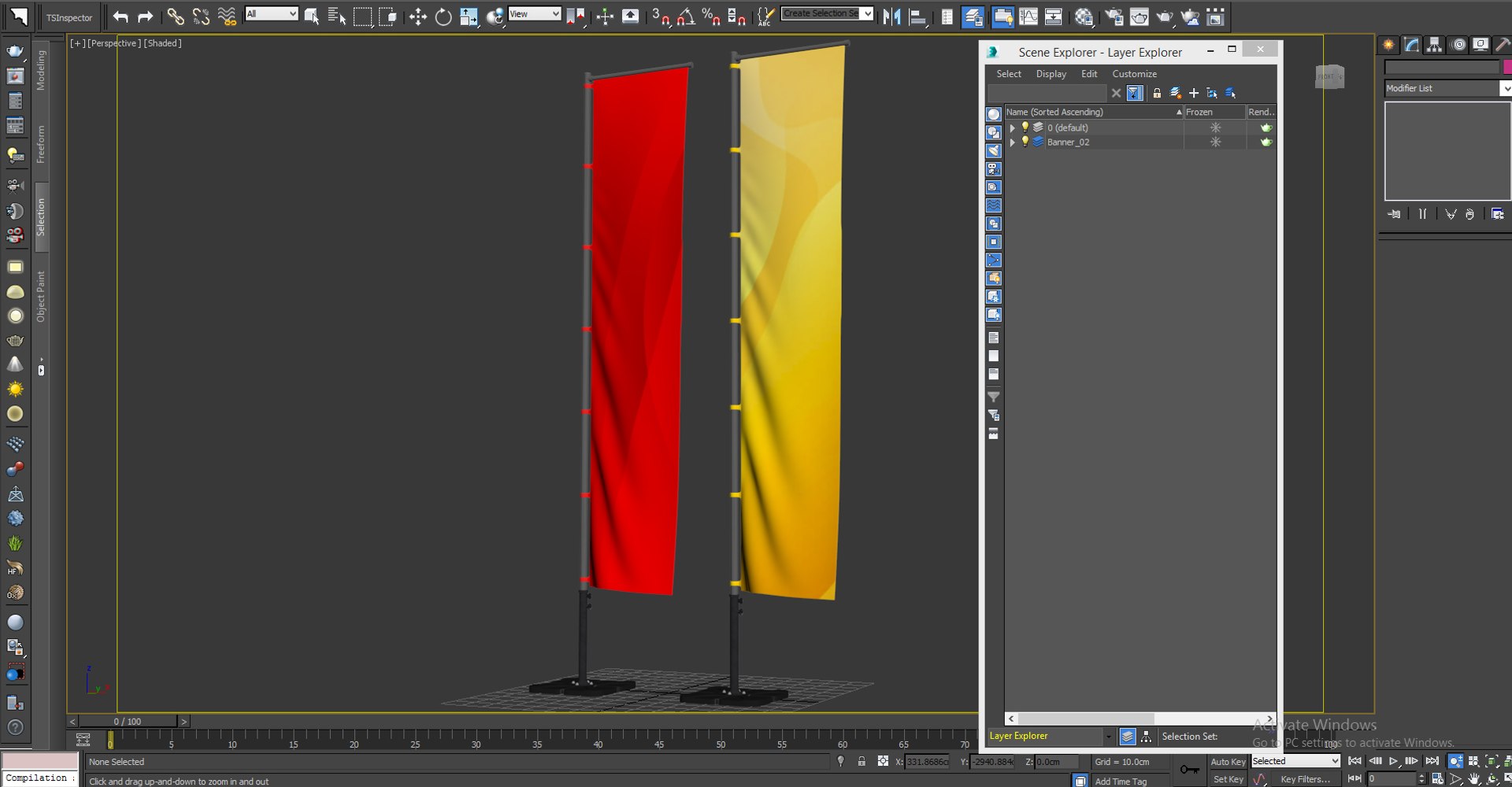 3D Flag Banner - TurboSquid 1711854