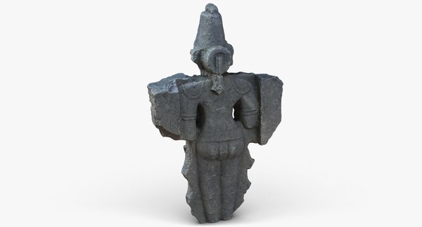 3d model of hampi sculpture 1