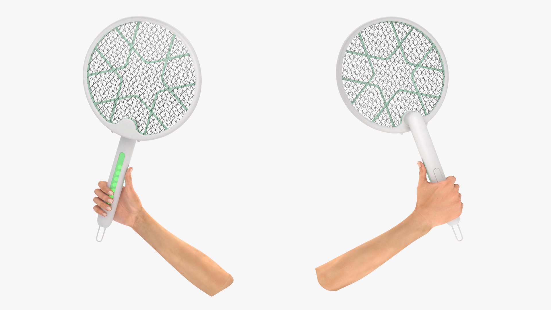 Foldable Electric Fly Swatter In Hand Model - TurboSquid 2384596