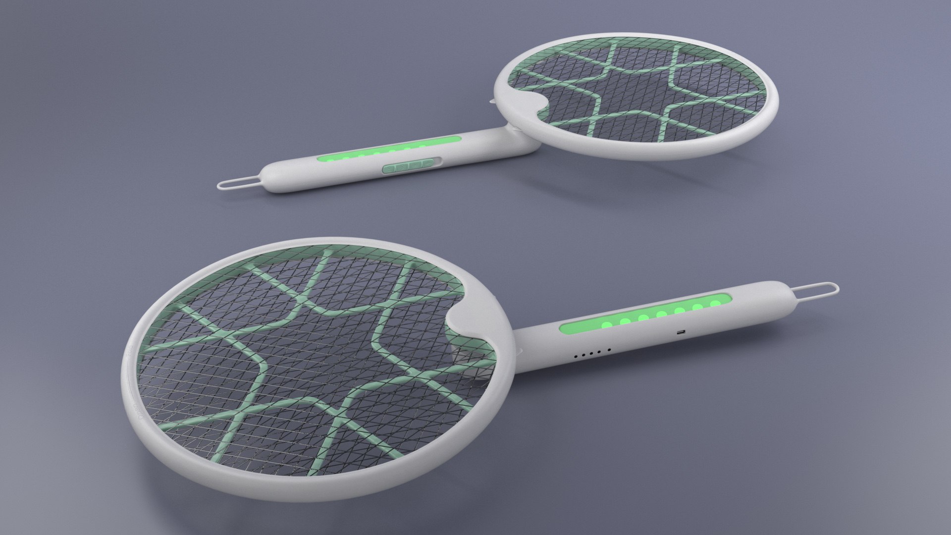 Foldable Electric Fly Swatter In Hand Model - TurboSquid 2384596