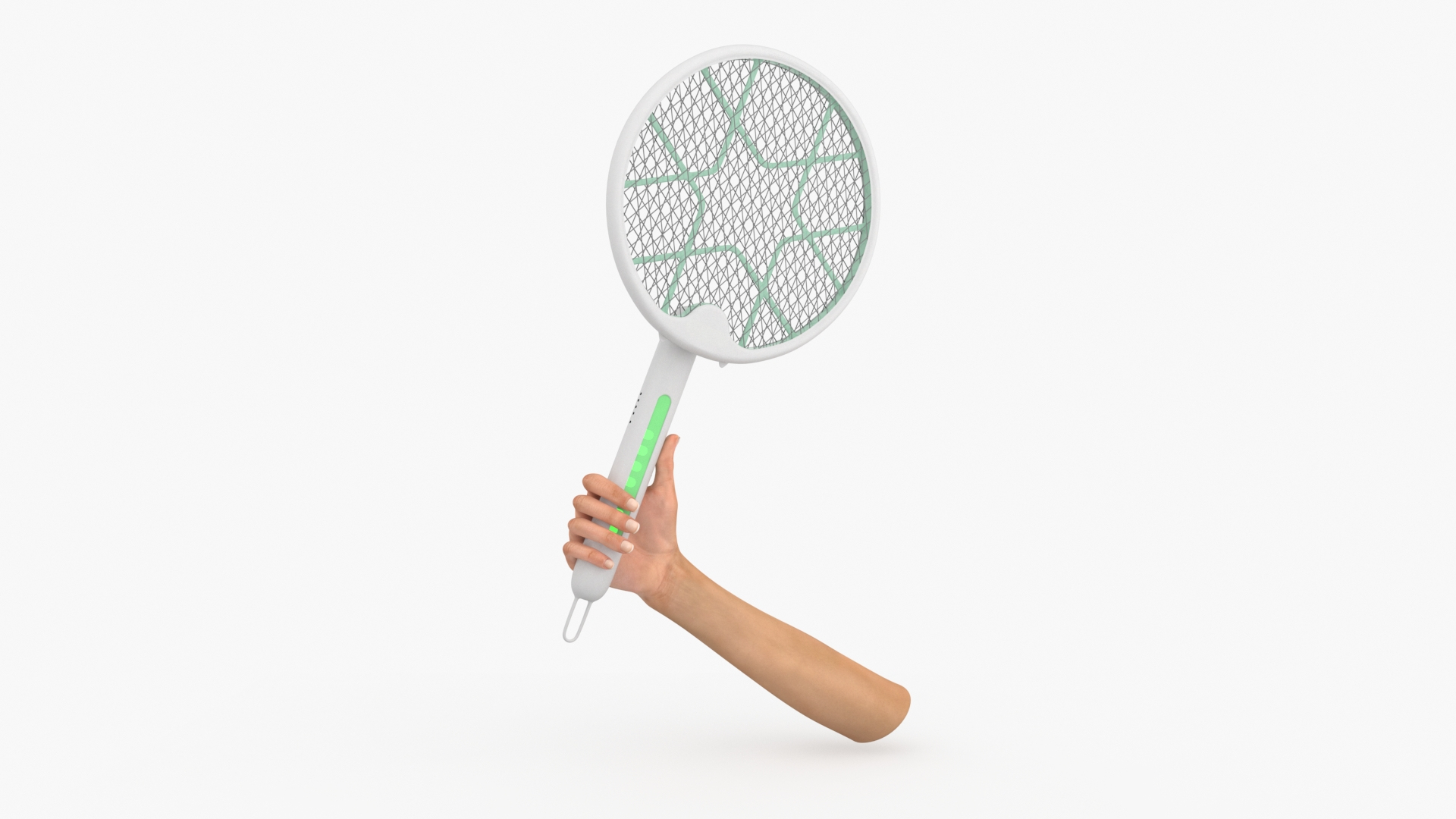 Foldable Electric Fly Swatter In Hand Model - TurboSquid 2384596