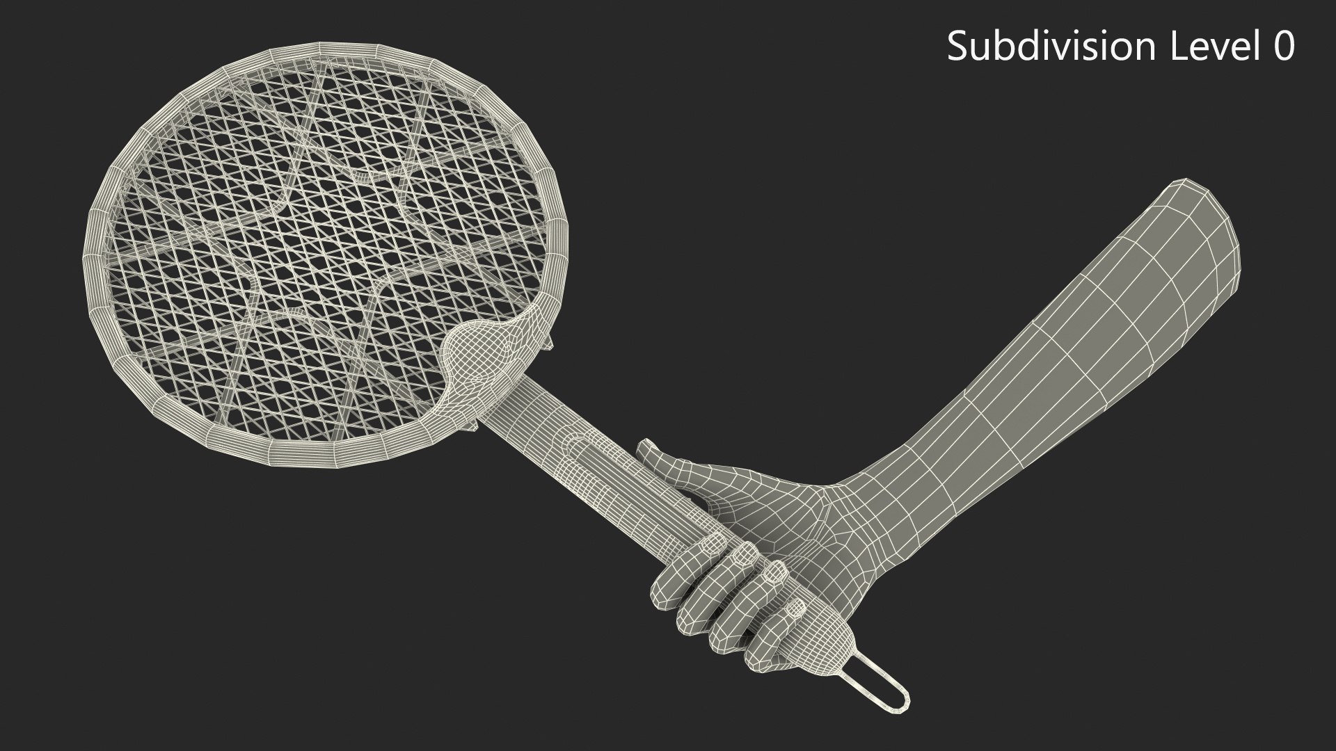 Foldable Electric Fly Swatter In Hand Model - TurboSquid 2384596
