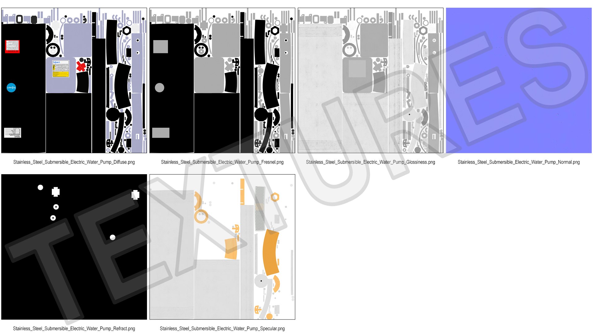 3D Stainless Steel Submersible Electric Water Pump Model - TurboSquid ...