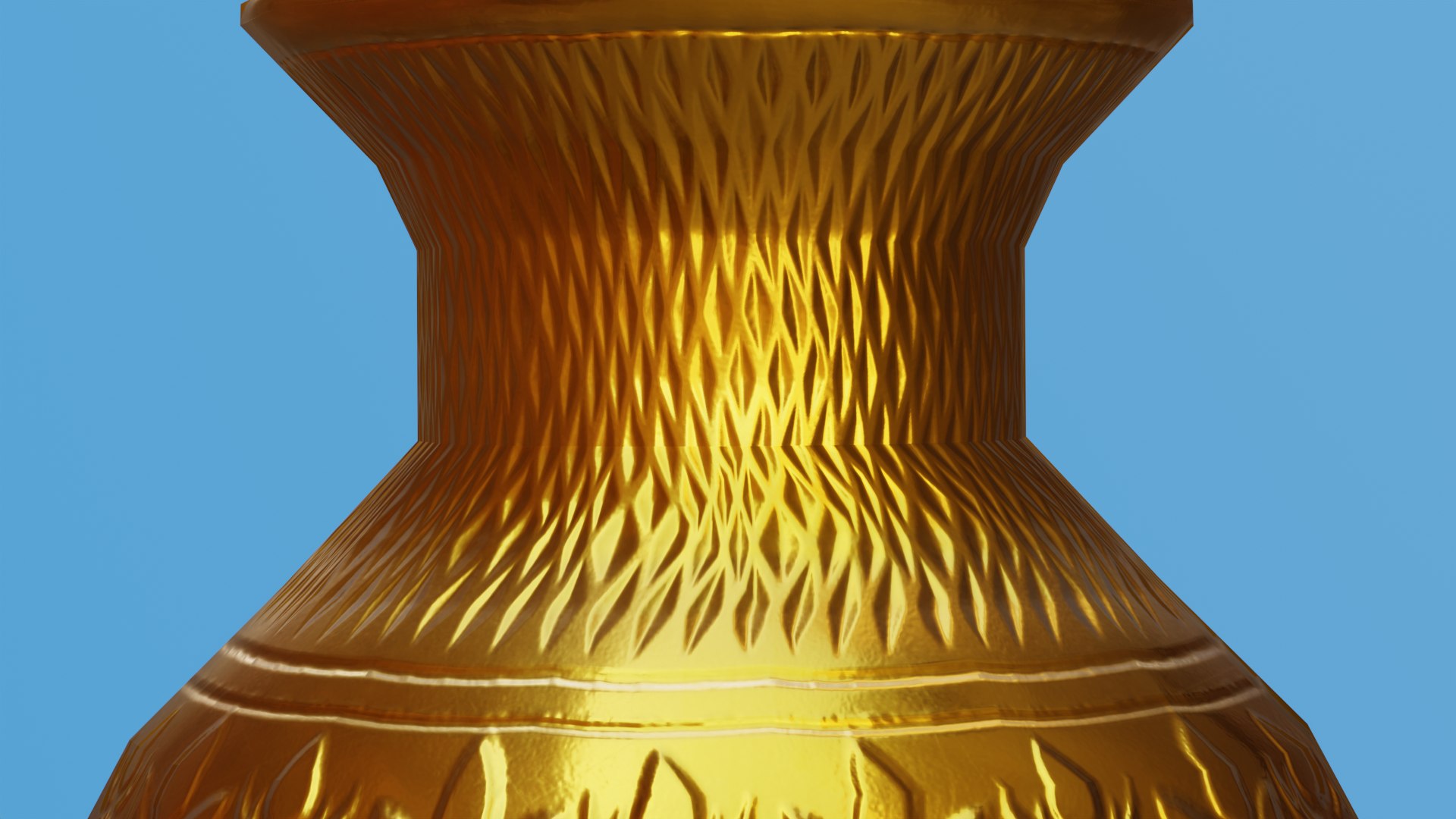 3D Ornate Gold Urn - TurboSquid 1851044