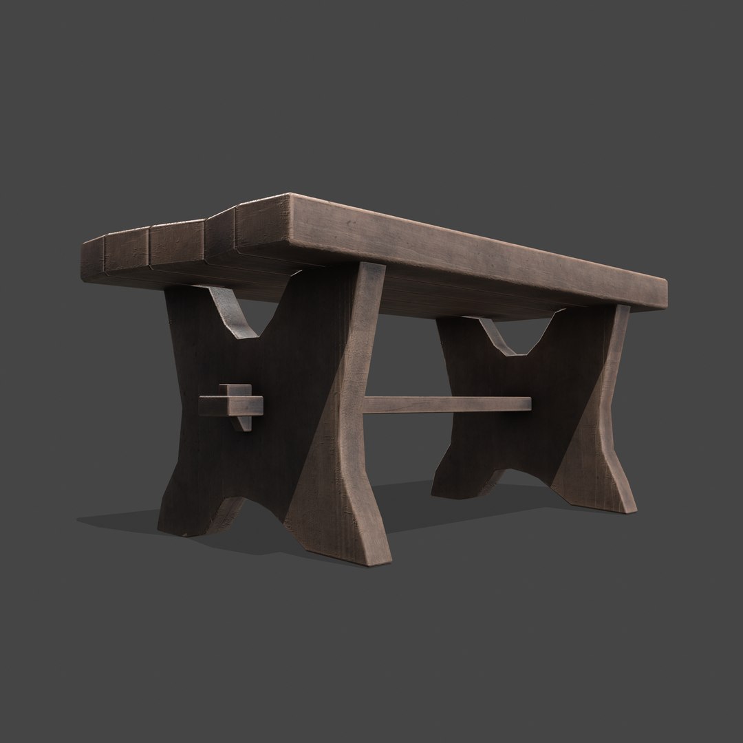 3D Blacksmith Bench Model - TurboSquid 1711310