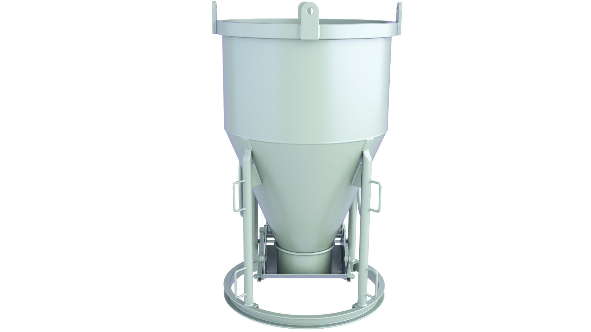 3D Model Industrial Concrete Bucket Hopper 1 - TurboSquid 1992885