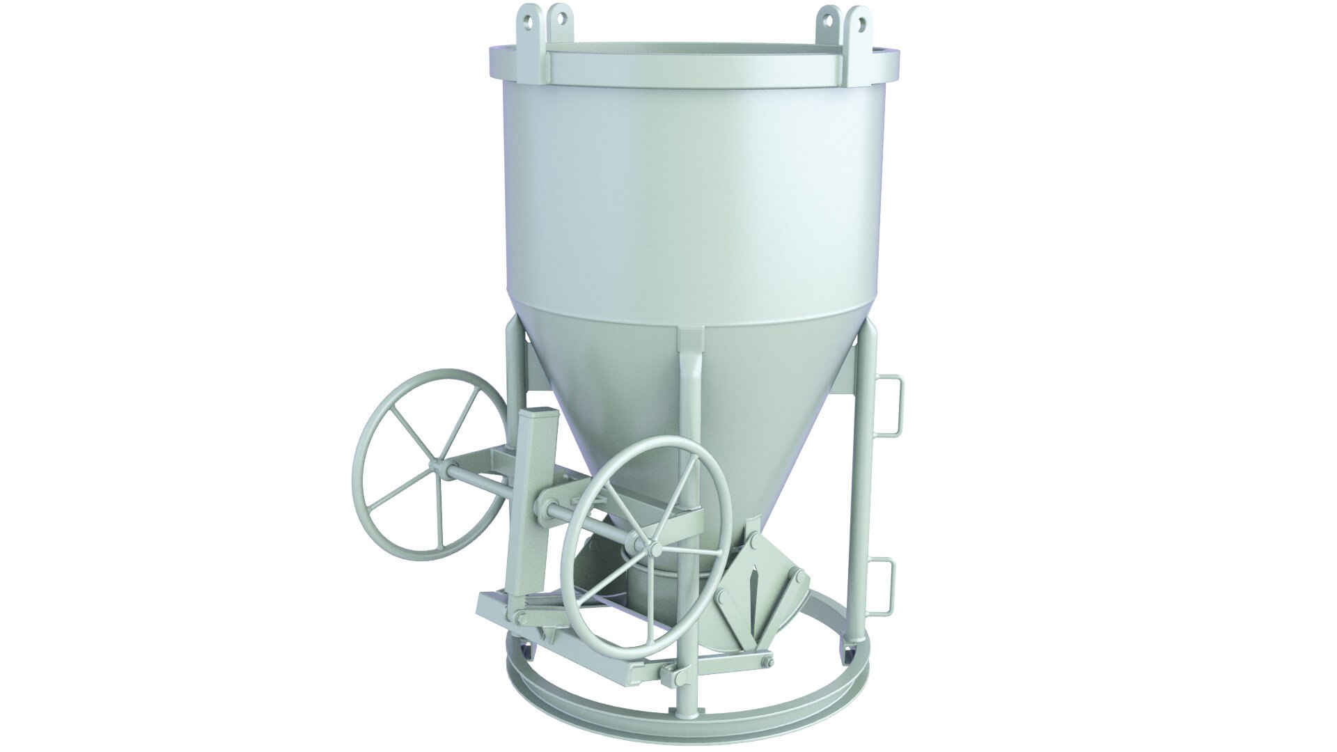 3D Model Industrial Concrete Bucket Hopper 1 - TurboSquid 1992885