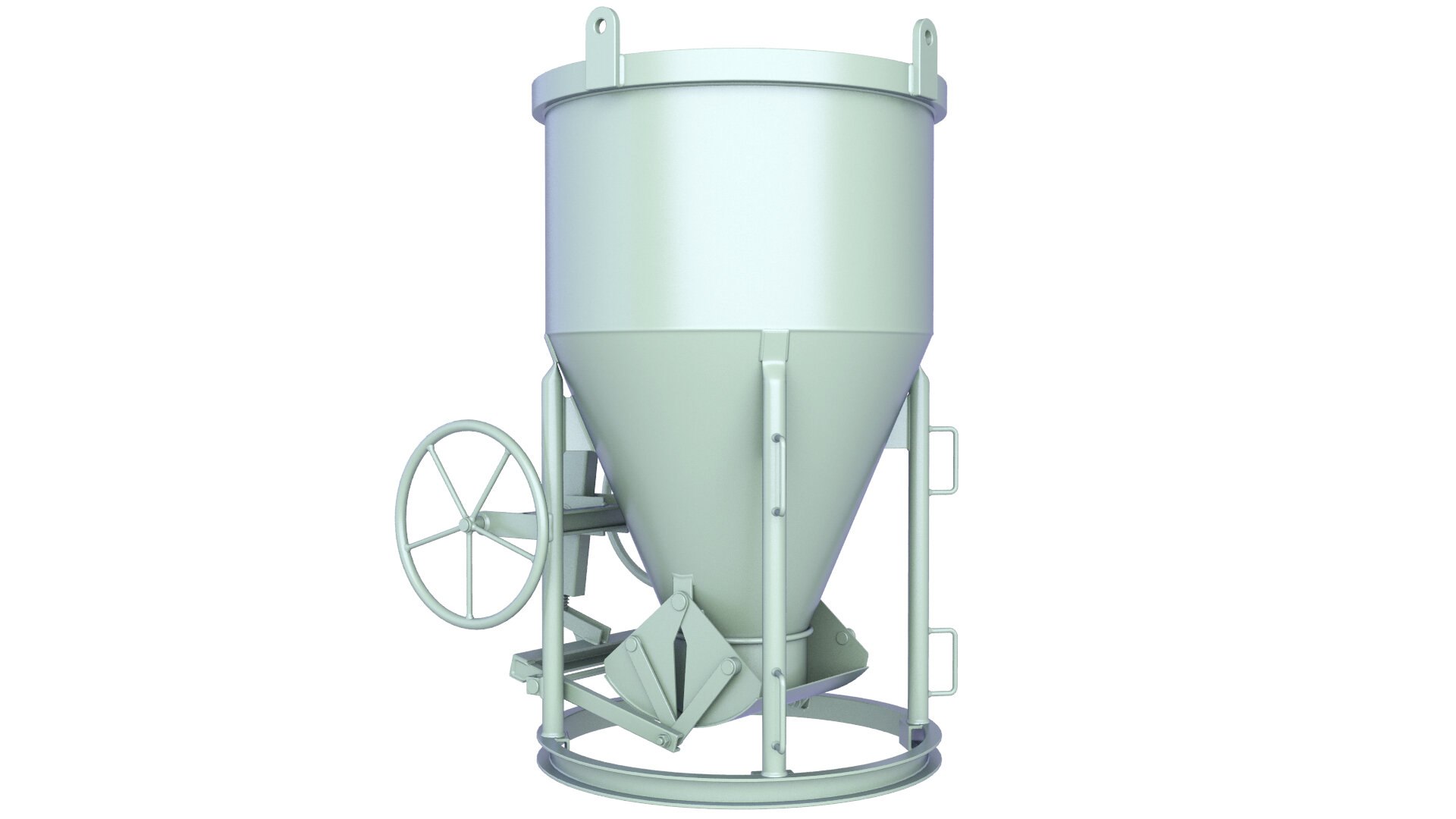 3D Model Industrial Concrete Bucket Hopper 1 - TurboSquid 1992885