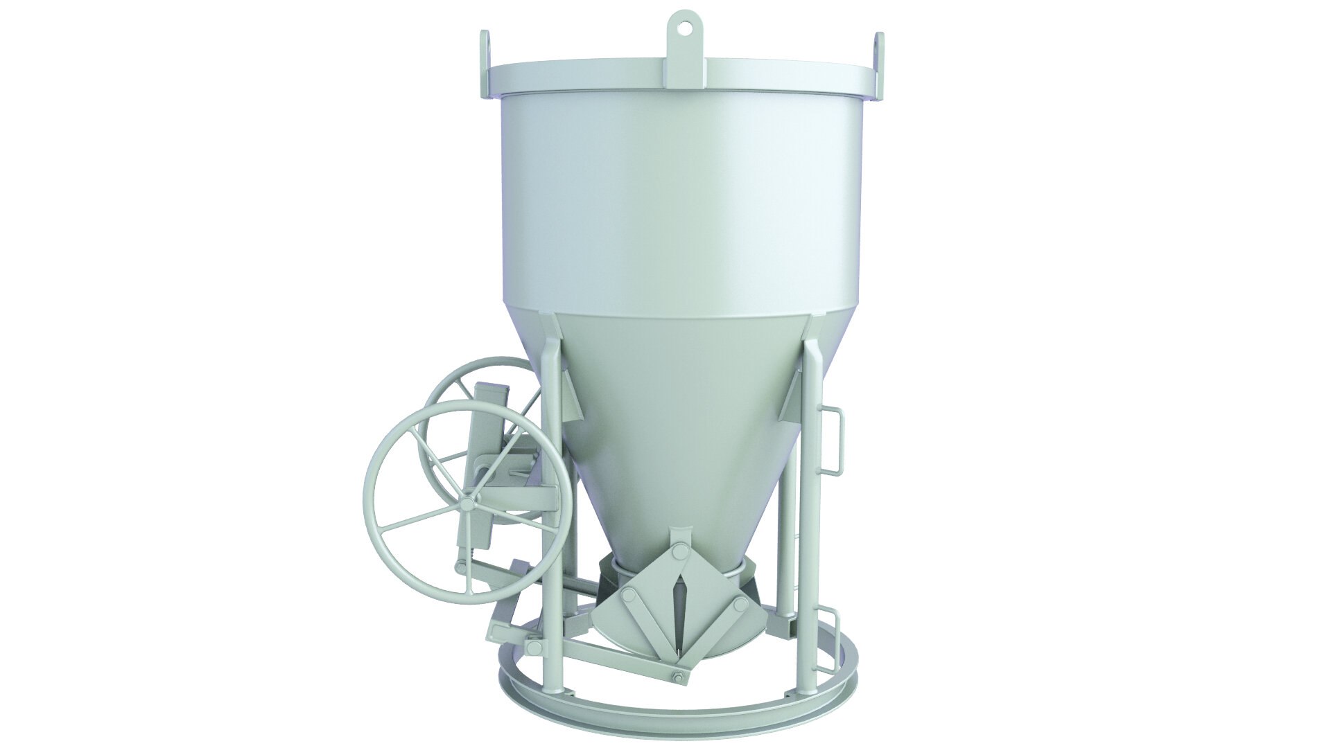 3D Model Industrial Concrete Bucket Hopper 1 - TurboSquid 1992885