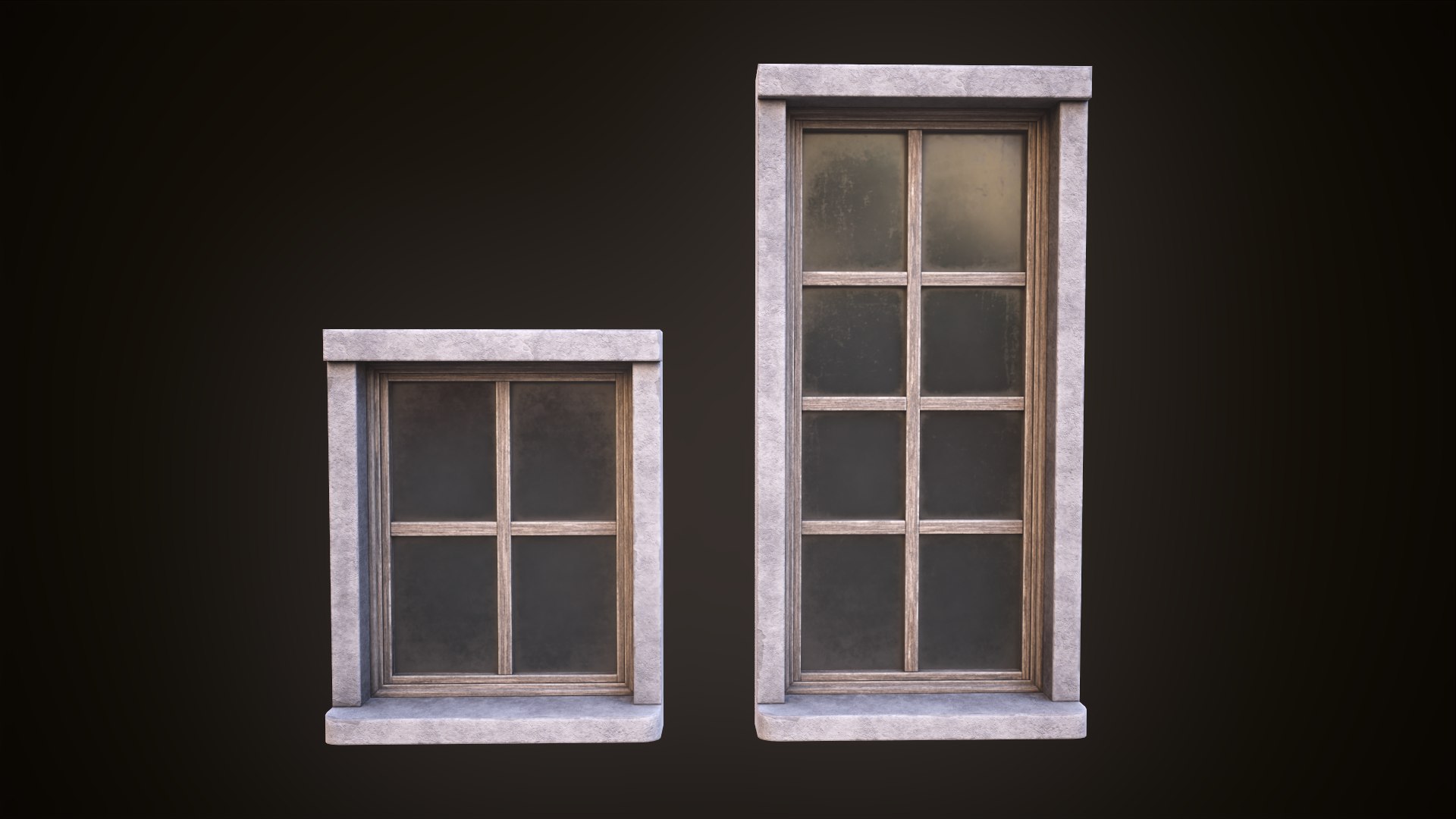 3D Set Of Different Windows Model - TurboSquid 2049481