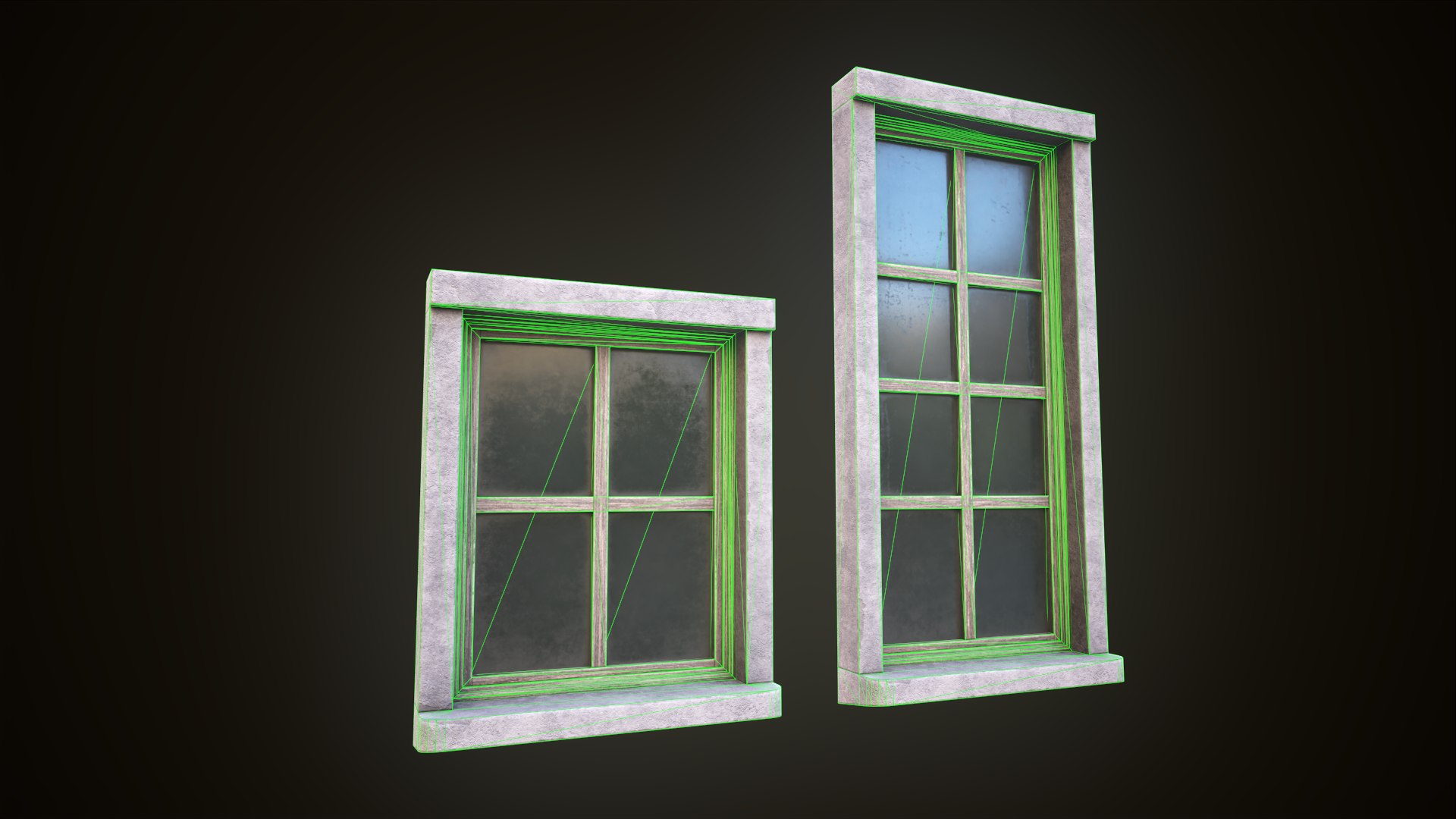 3D Set Of Different Windows Model - TurboSquid 2049481