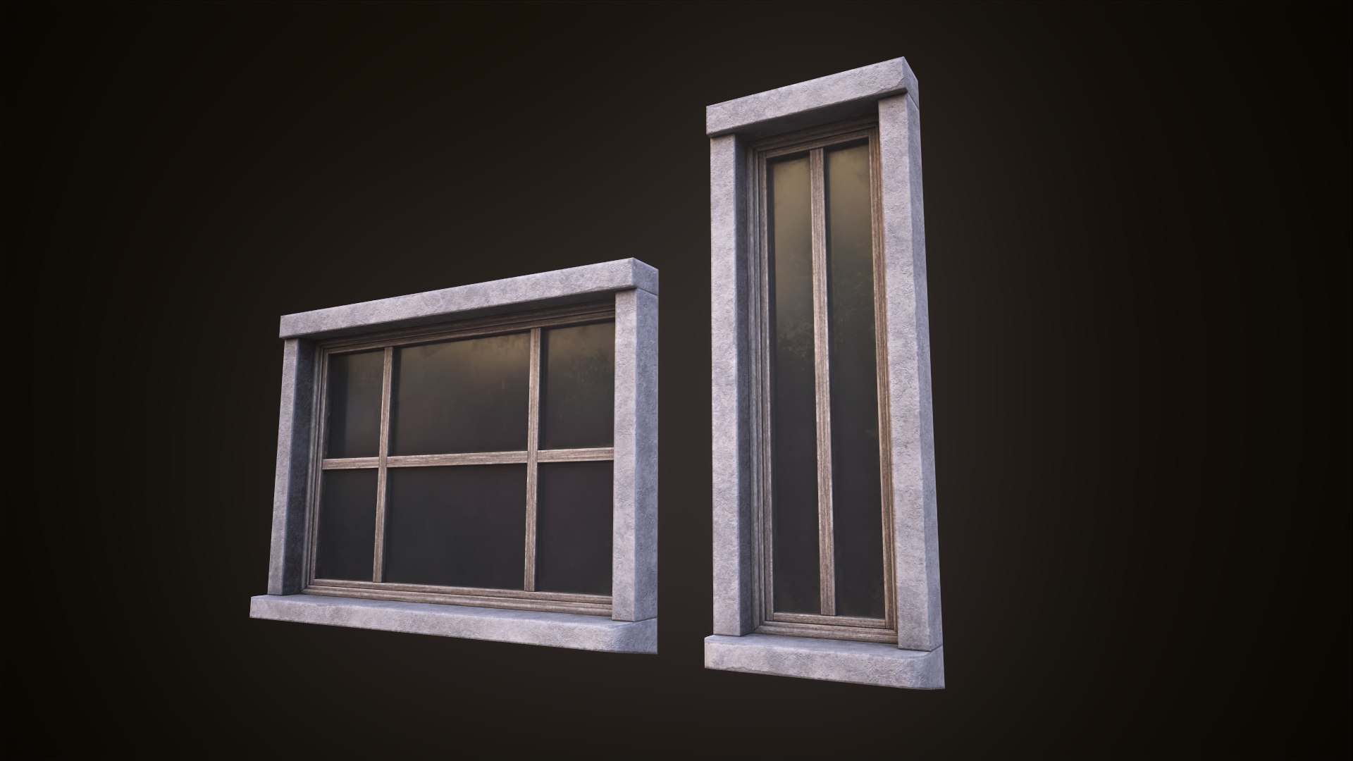3D Set Of Different Windows Model - TurboSquid 2049481