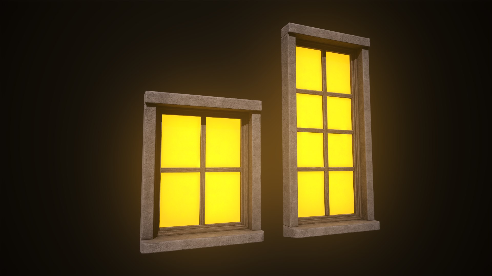 3D Set Of Different Windows Model - TurboSquid 2049481