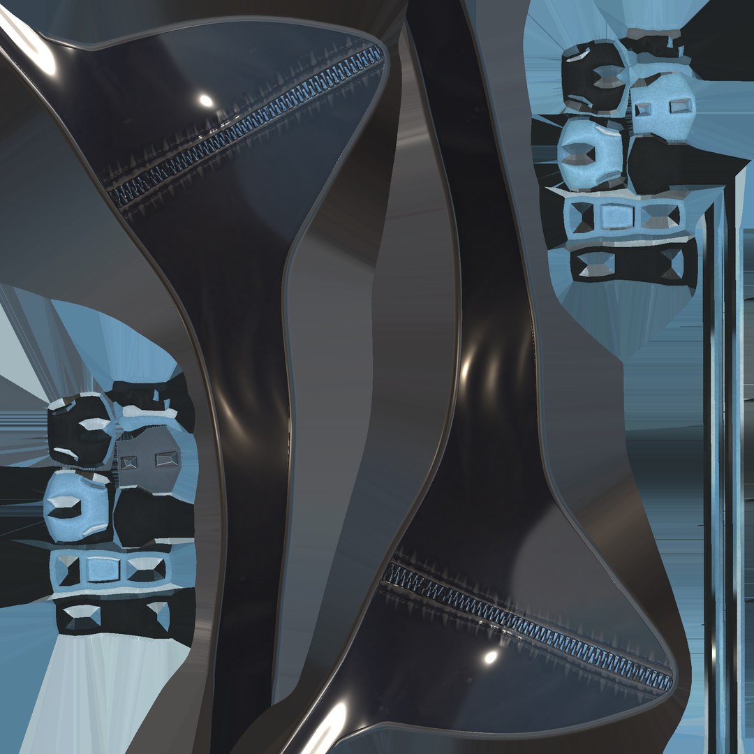 3D Model Shiny Black Leather Bralet Top - TurboSquid 1940173