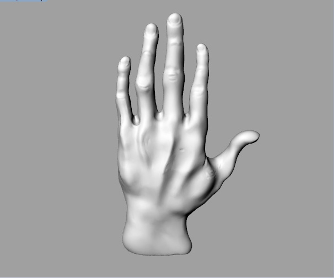 Hand Raised Model - TurboSquid 1229236