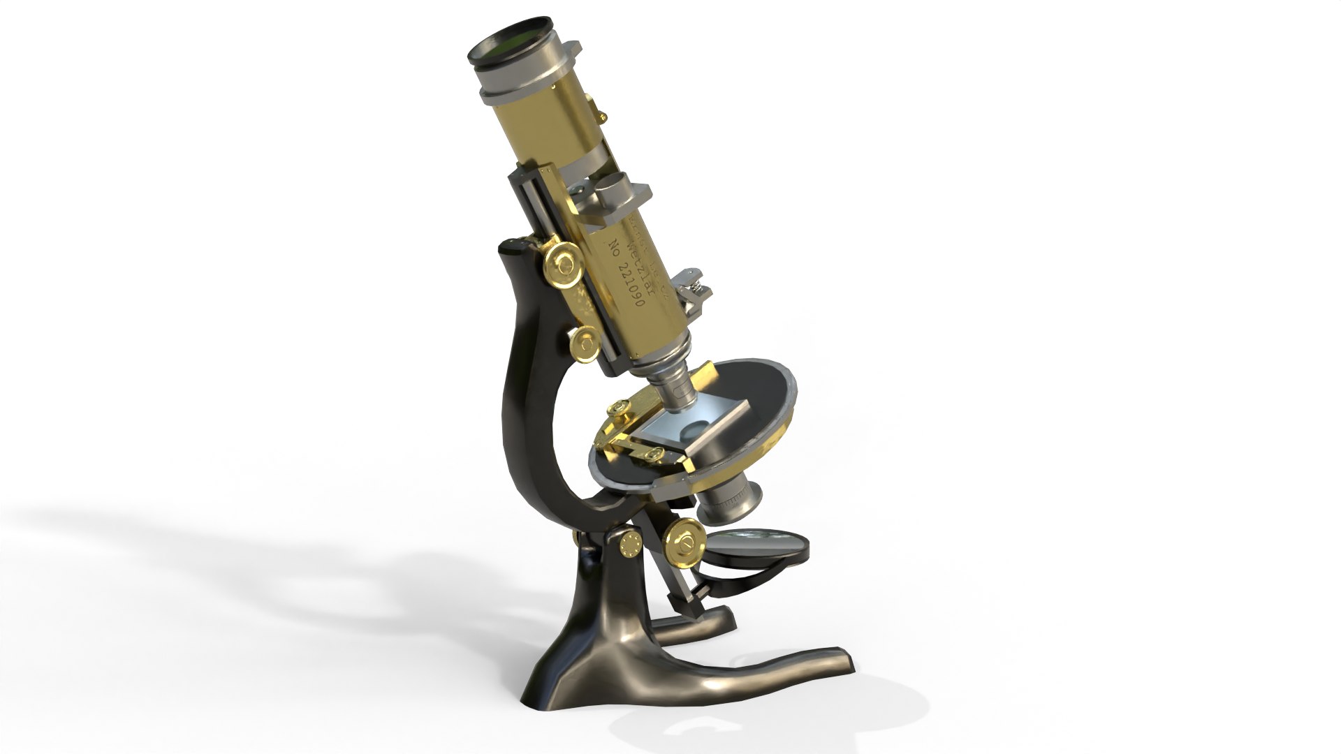 3D Ernst Leitz Wetzlar Microscope Model - TurboSquid 1984017