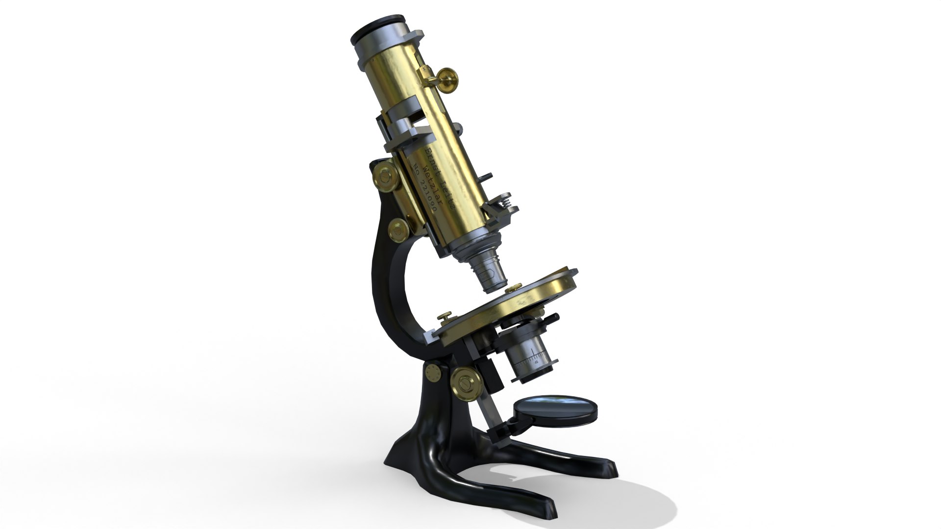3D Ernst Leitz Wetzlar Microscope Model - TurboSquid 1984017