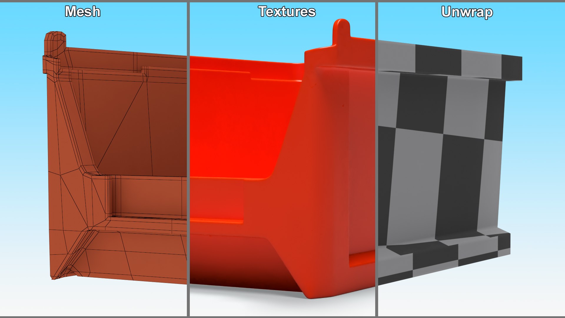 Stackable Plastic Storage Bin Model - TurboSquid 2374917