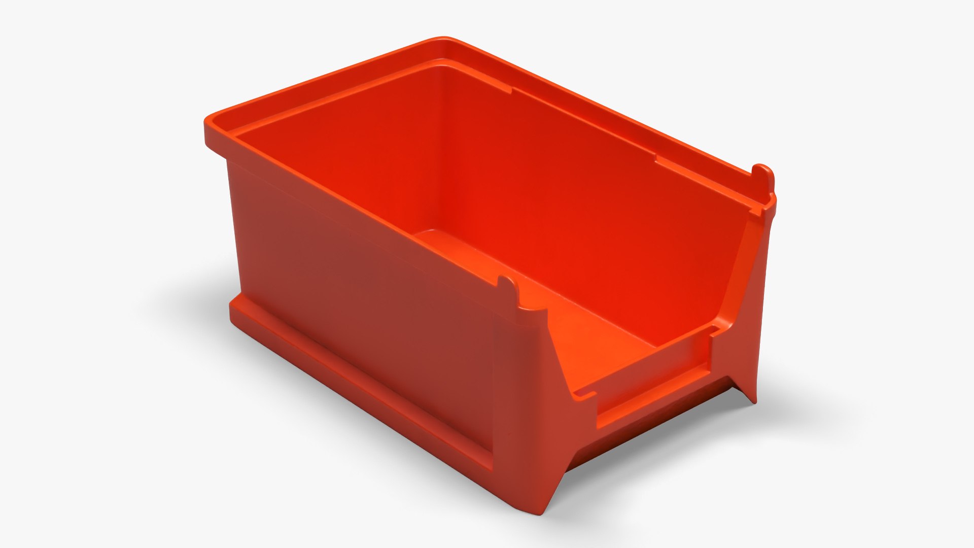 Stackable Plastic Storage Bin Model - TurboSquid 2374917