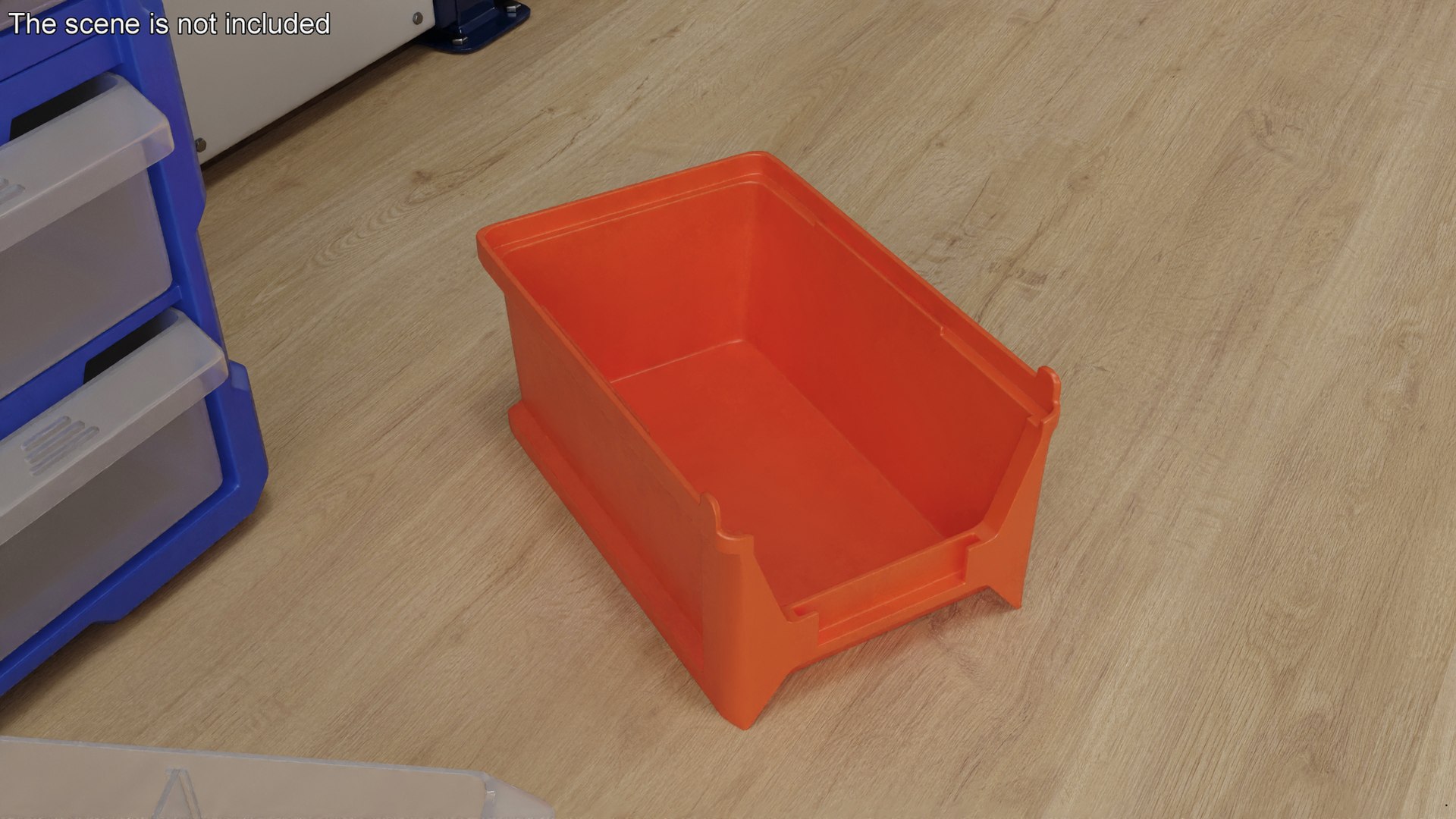Stackable Plastic Storage Bin Model - TurboSquid 2374917