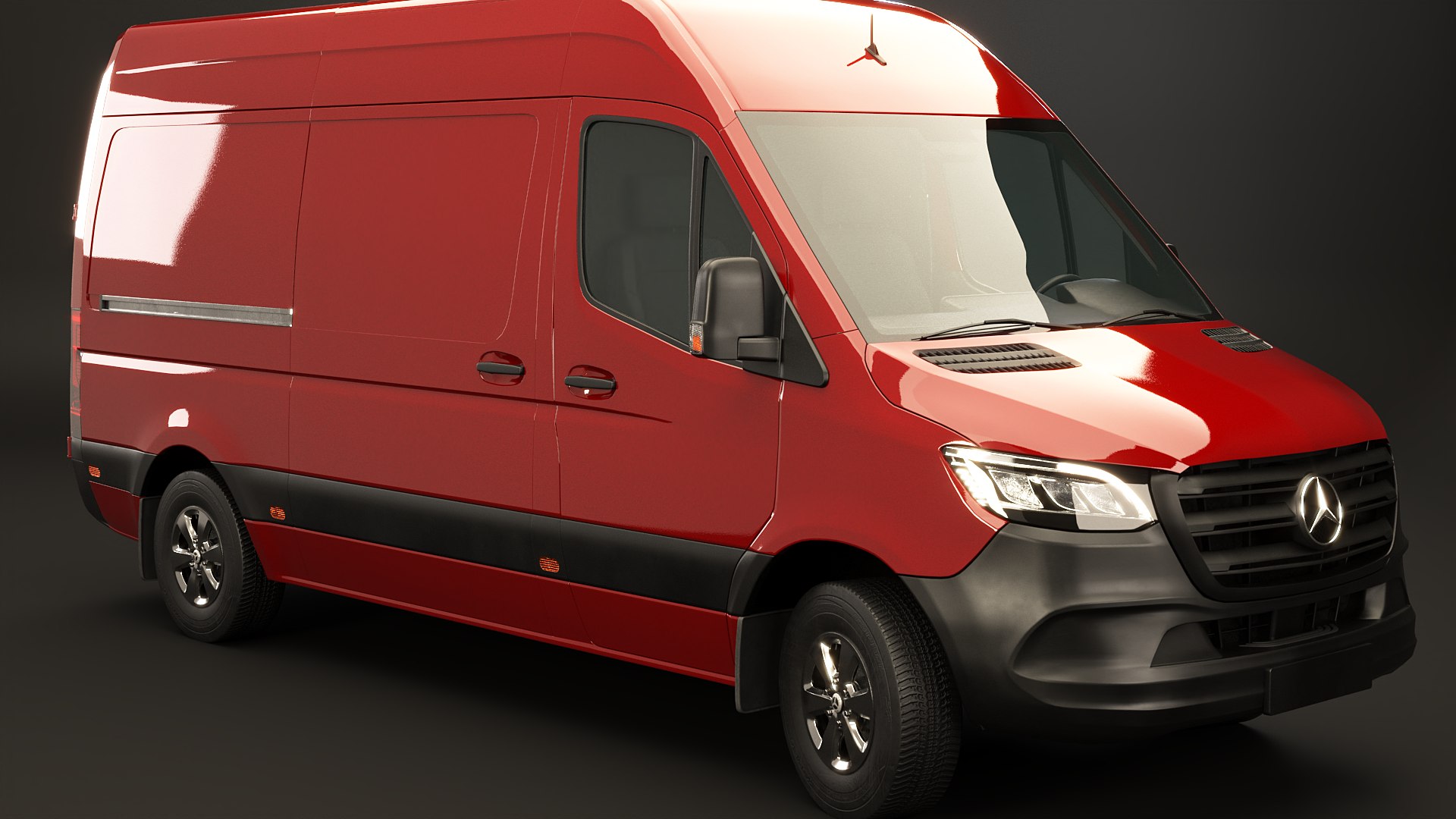 3D Model Mercedes Sprinter High Roof - TurboSquid 2282484